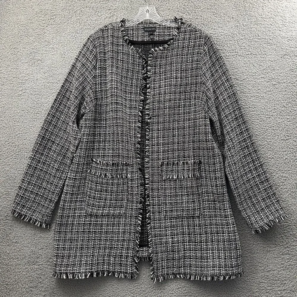 long tall sally | Jackets & Coats | Long Tall Sally Tweed Fringe Coat ...